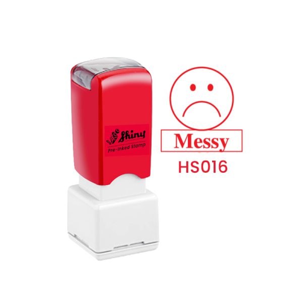 Shiny OA Pre Inked Teacher Stamp Messy HS016 – Booklandgreen